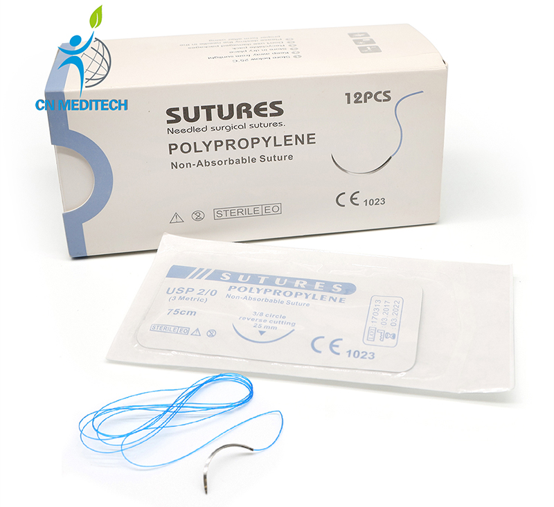 Surgical Non-absorbable Polypropylene Sutures with Needle from China ...